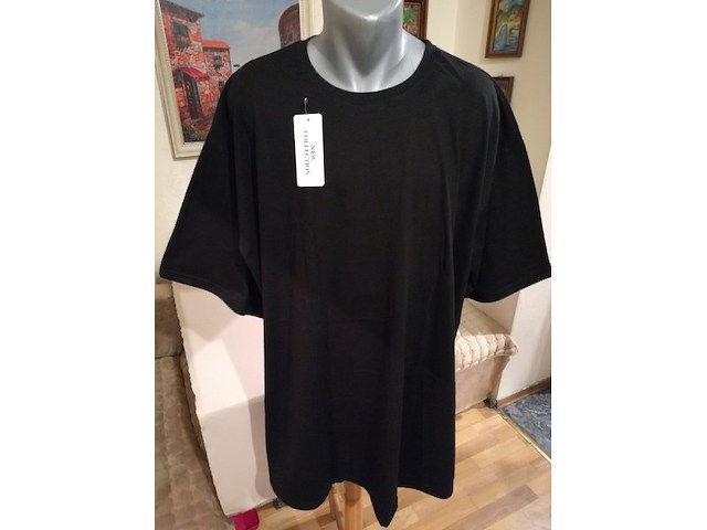 Nova muska pamucna majica Fashion Veliki broj 6XL Crna