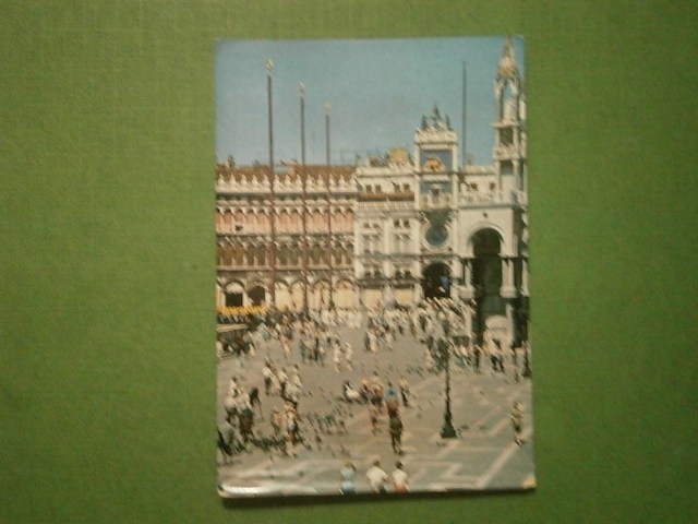VENECIJA: SAT-TORANJ NA TRGU Sv. MARKA PUTOVALA 1966.