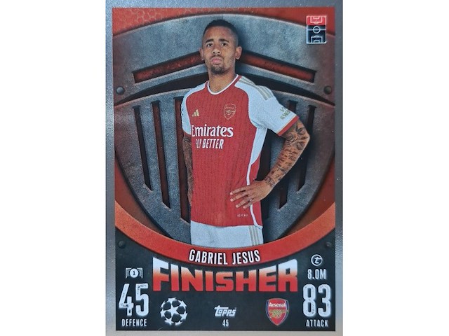 Match Attax 2023/24 45 Gabriel Jesus