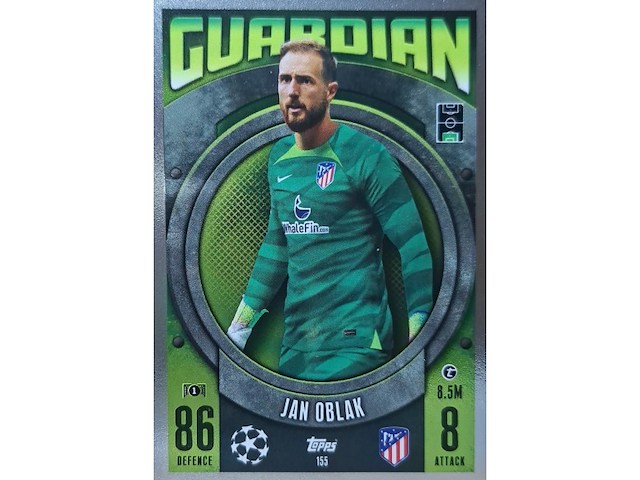 Match Attax 2023/24 155 Jan Oblak