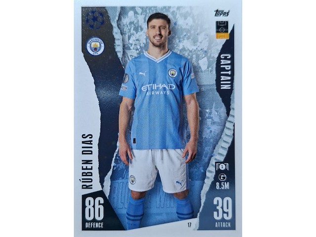 Match Attax 2023/24 17 Rúben Dias