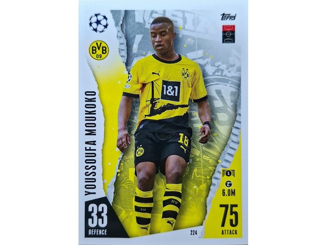 Match Attax 2023/24 224 Youssoufa Moukoko