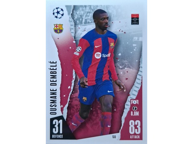 Match Attax 2023/24 133 Ousmane Dembélé
