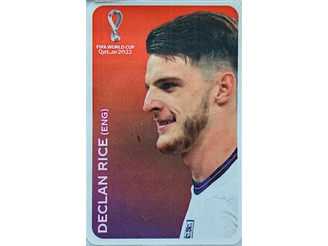 Panini Qatar 2022, Coca Cola sličica C9 Declan Rice