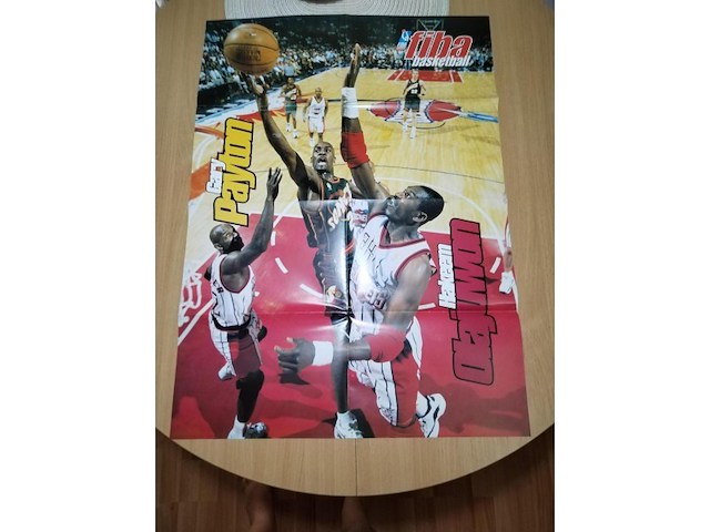 poster GARY PAYTON &;; HAKEEM OLAJUWON