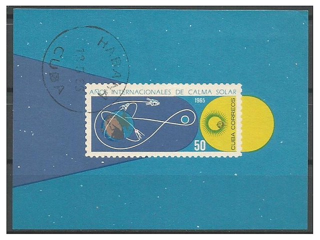 Kuba,Filatelistička izložba 1965.,blok,žigosan