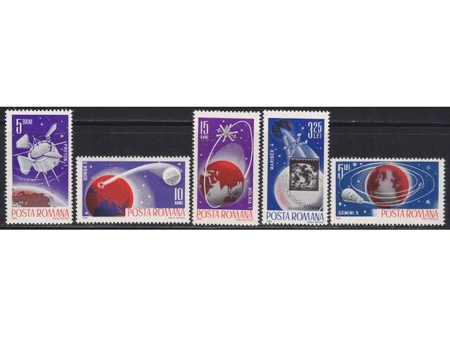 Rumunija 1965 Put u svemir MNH