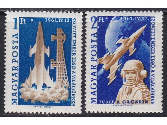 Mađarska 1961 Kosmos Gagarin čisto