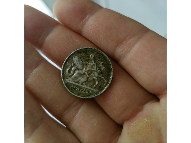 Grčka 1 drachma 1911. srebro