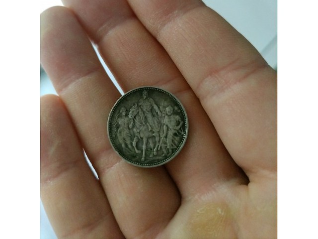 Mađarska jubilarna 1 kruna 1896. srebro