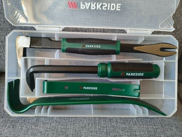 Parkside set poluga(4x) i alata za vađenje eksera