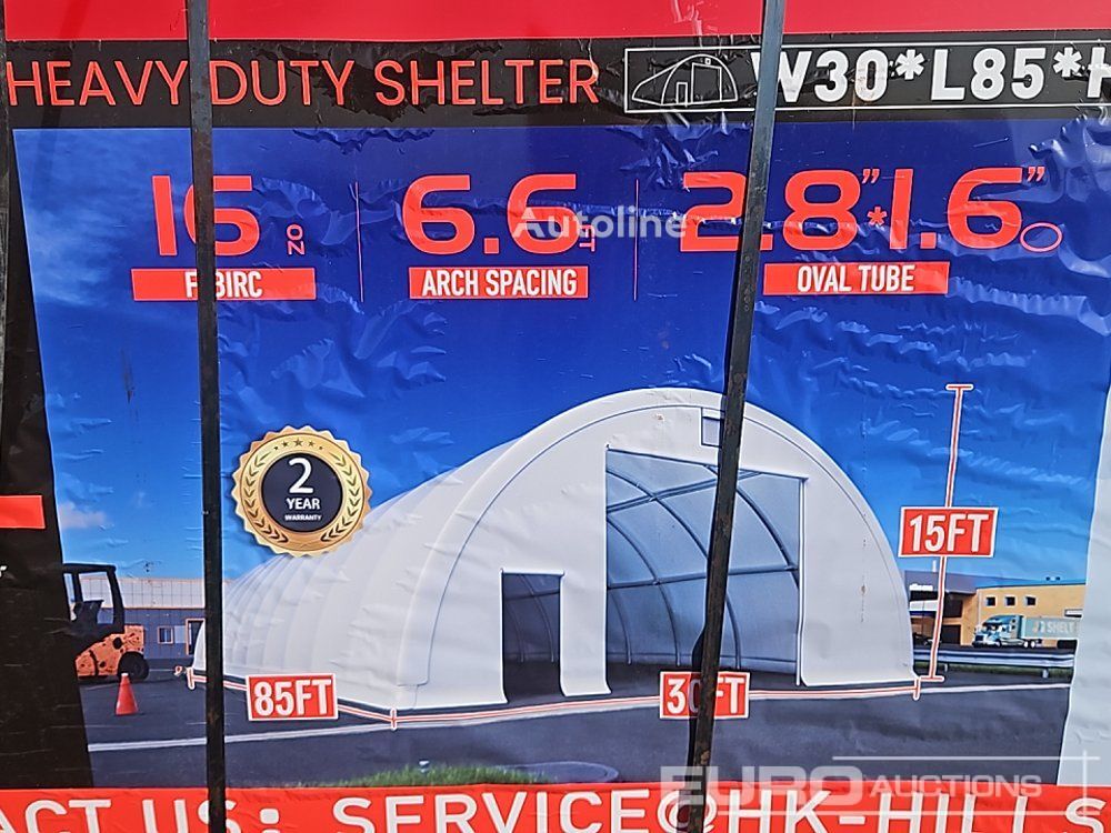Prodaje se Hills Industrial Heavy Duty Shelter 30'x85'x15' kontejner 30 stopa na aukciji