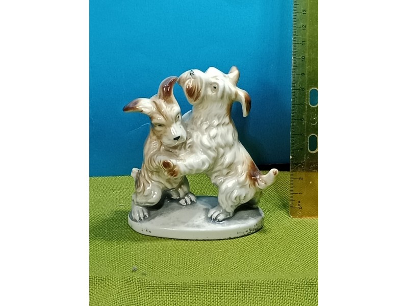 porcelanska Figura psi Foreign