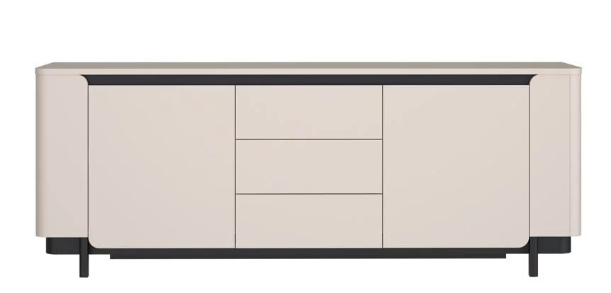 NISKA KOMODA 204,9/77,9/44,8 cm crna, boja peska