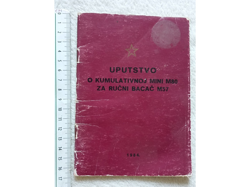 UPUTSTVO O KUMULATIVNOJ MINI M80 ZA RUCNI BACAC M57 JNA
