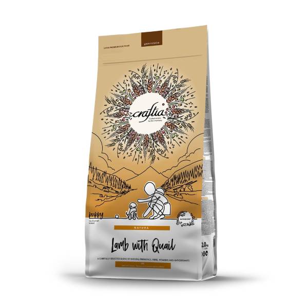 Craftia Natura – Mini Puppy, jagnje/prepelica, 2kg