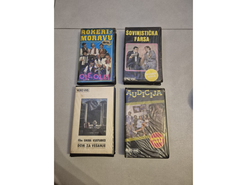 LOT Originalnih VHS Kaseta – EX-YU Kultni Filmovi i Kom