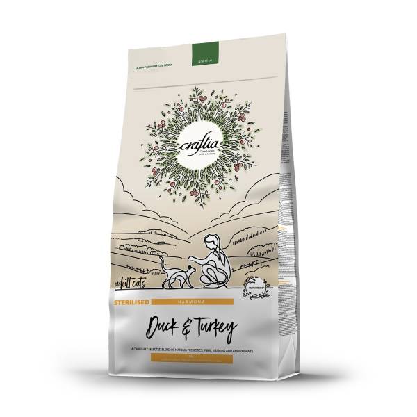 Craftia Harmona – Adult Cat, pačetina/ćuretina- sterilisane, 320gr