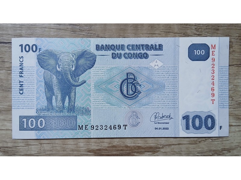 N 444 - Kongo - 100 fr 2022 - opis -