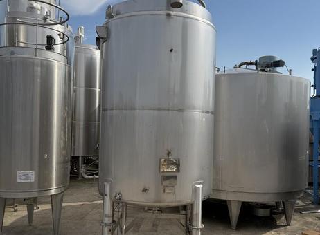 Миксинг резервоар Cuve Pierre GUERIN 7000L од нерђајућег челика 316L модел TEP