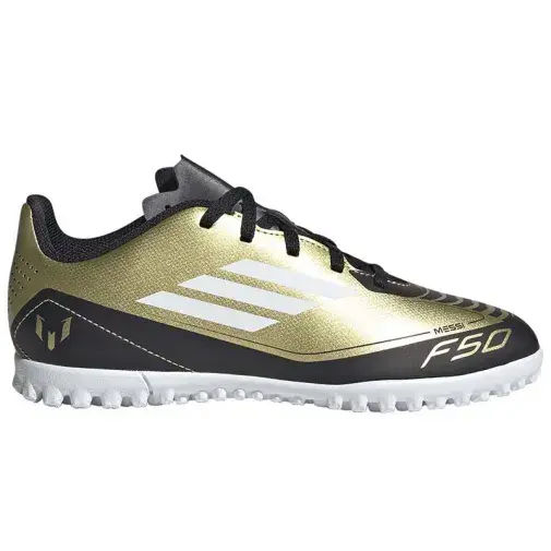Adidas Kopačke za dečake F50 Club Messi, Zlatno-crne