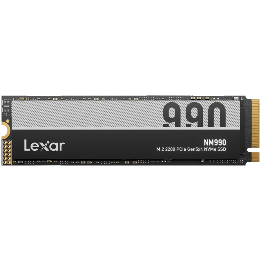 LEXAR NM990 2TB PCIe Gen5 x4 M.2 NVMe up to 14000 MB/s read and 10000 MB/s write