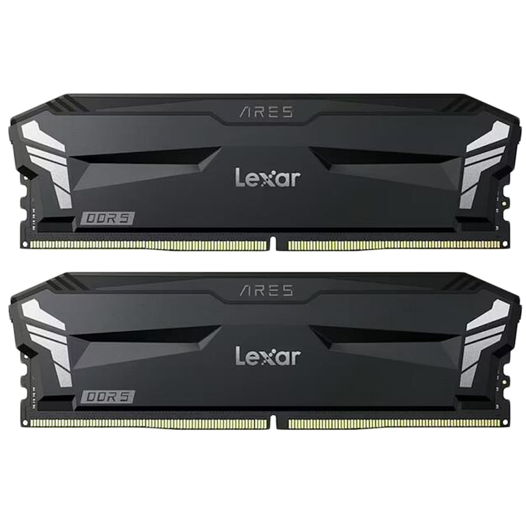 Lexar Ares 32GB DDR5 6000MHz (2x16GB KIT) CL30 DIMM, 1.35V, heatsink, Non-RGB, Black
