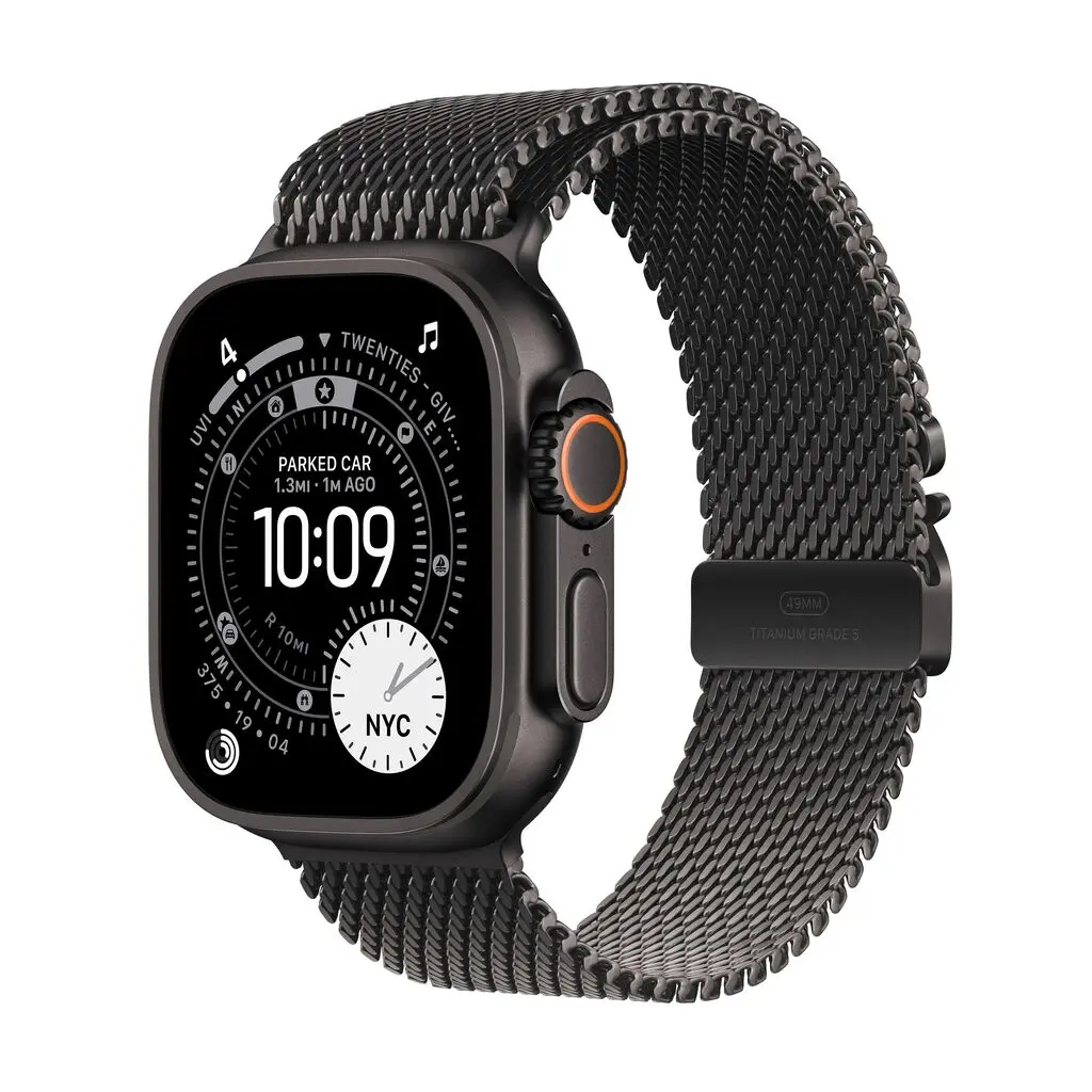 Apple Watch Ultra 3 Milanese Loop, GPS,Cellular, 49mm, M, Crni