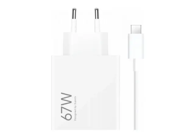 XIAOMI Xiaomi punjač Combo 67w Type A + kabl Type C bela