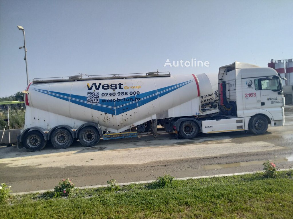 MAN TGX 18.440 tegljač + cisterna za prevoz cementa