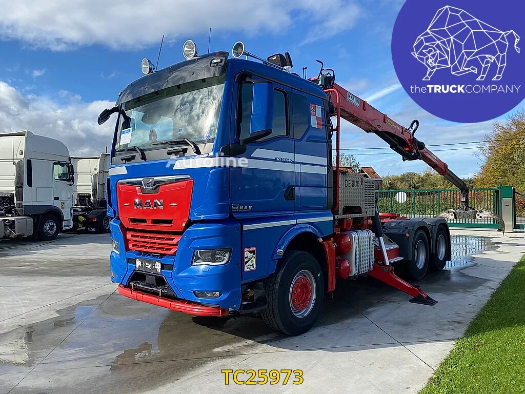 MAN TGX 33.640 + PALFINGER EPSILON CRANE S300L83 tegljač