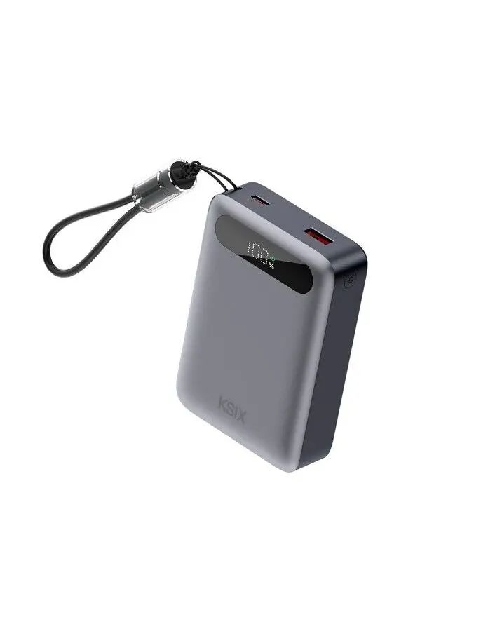 KSix Power bank Bpb20Pd22G, 20000mAh, 22.5 W, Crni