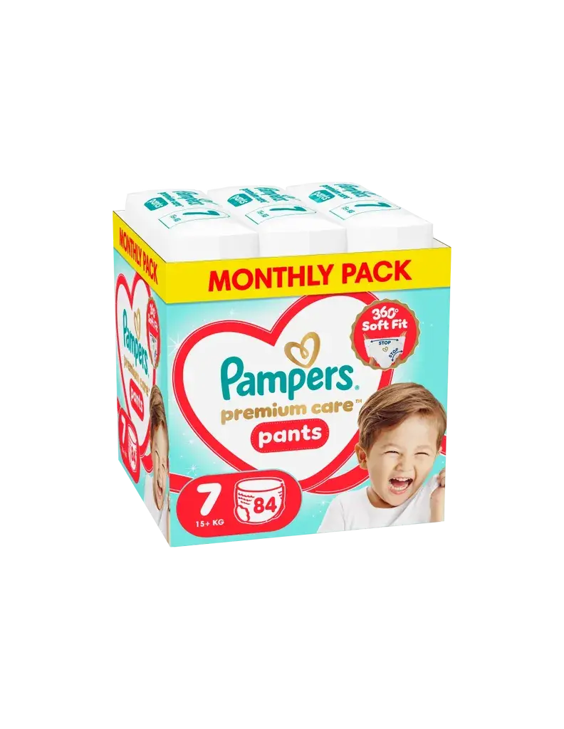 Pampers Pelene Premium Care Pants 7, Monthly, 15+kg, 84/1