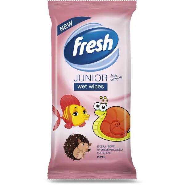 Fresh Junior Vlažne maramice, 15 komada