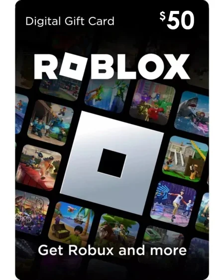 ROBLOX GIFT CARD $50 - DIGITAL CODE 5250 ROBLOXA