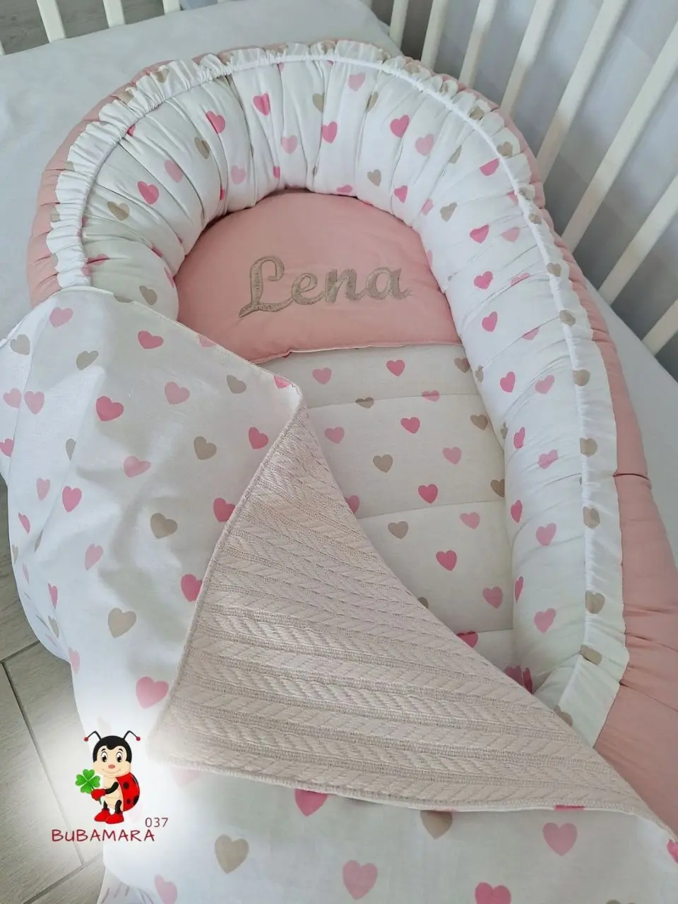 Bubamara037 Gnezdo za bebe Srca, Roze