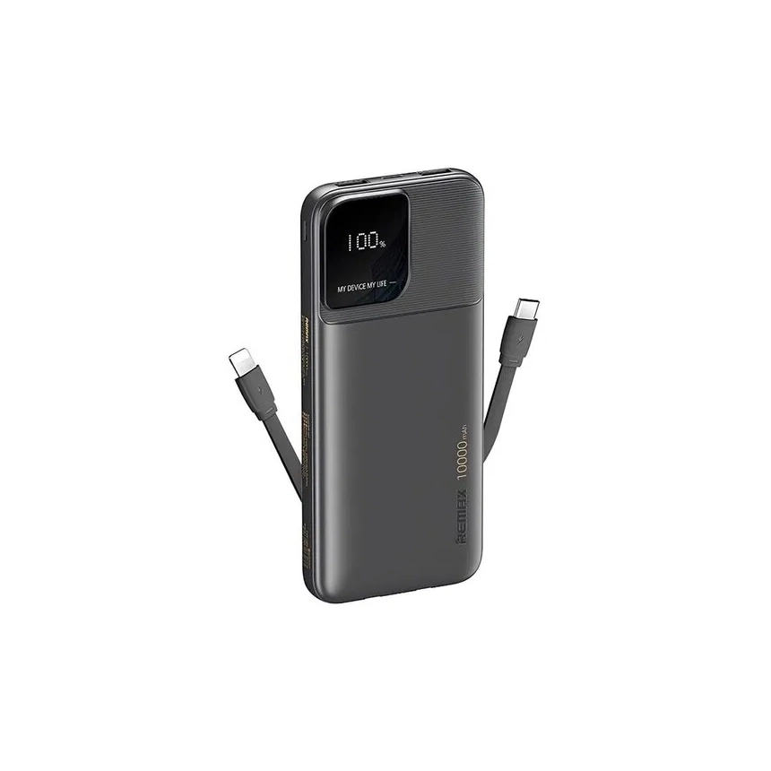 REMAX RPP-657 - 2.4A Cabled Fast Charging Power Bank 10000mAh(black)