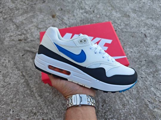 Nike Air Max 1 White Photo Blue Black