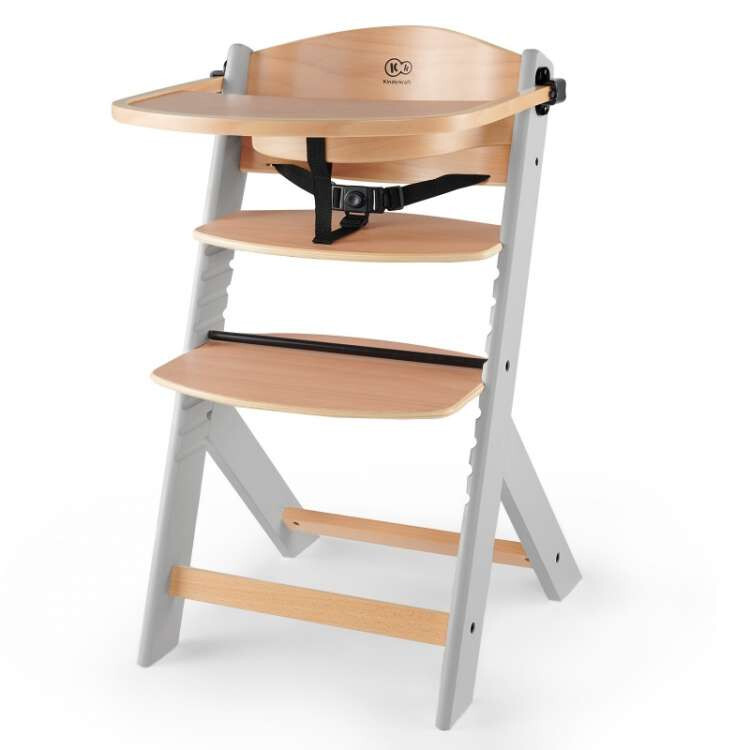 Kinderkraft Stolica za hranjenje 2U1 Enock Natur+Grey KKKENOCGRY0000ID: EK000688501