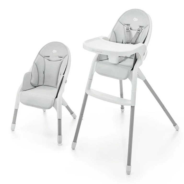 Kinderkraft stolica za hranjenje dinnly light grey KHDINN00LGR00ID: EK000693290