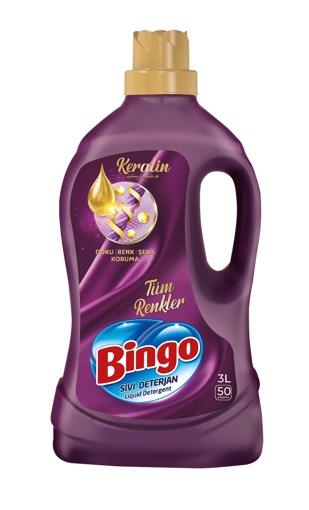 BINGO 3L tečni deterdžent sa keratinom za oboјeni veš