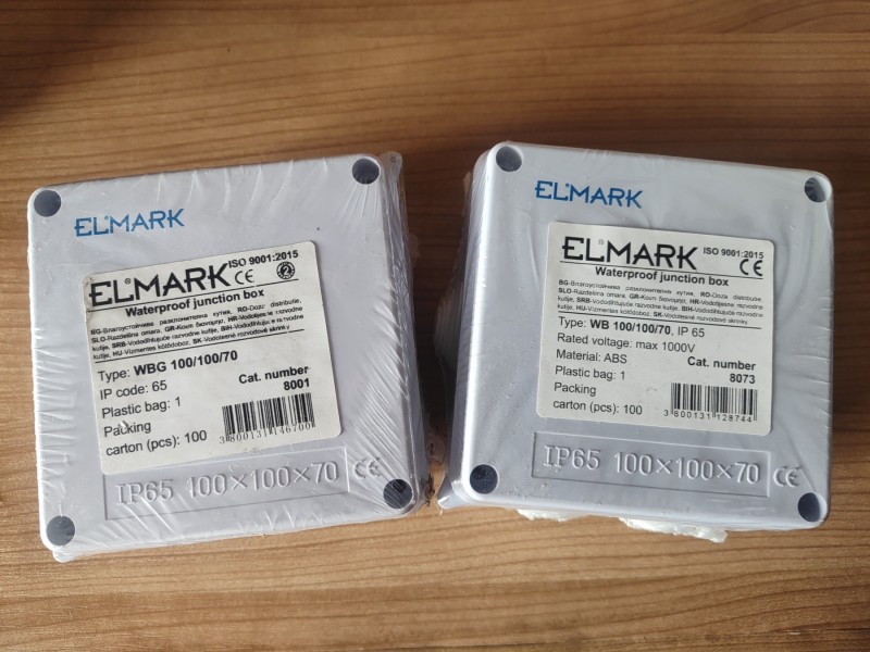 Razvodne kutije ELMARK IP65 100x100x70 (2 komada)