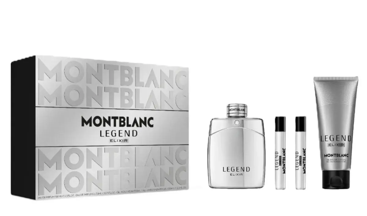 Mont Blanc Muški parfemski set Legend Elixir EDP, 100 ml+Gel za tušranje,100 ml+Mini EDP, 7.5 ml, 2 komada