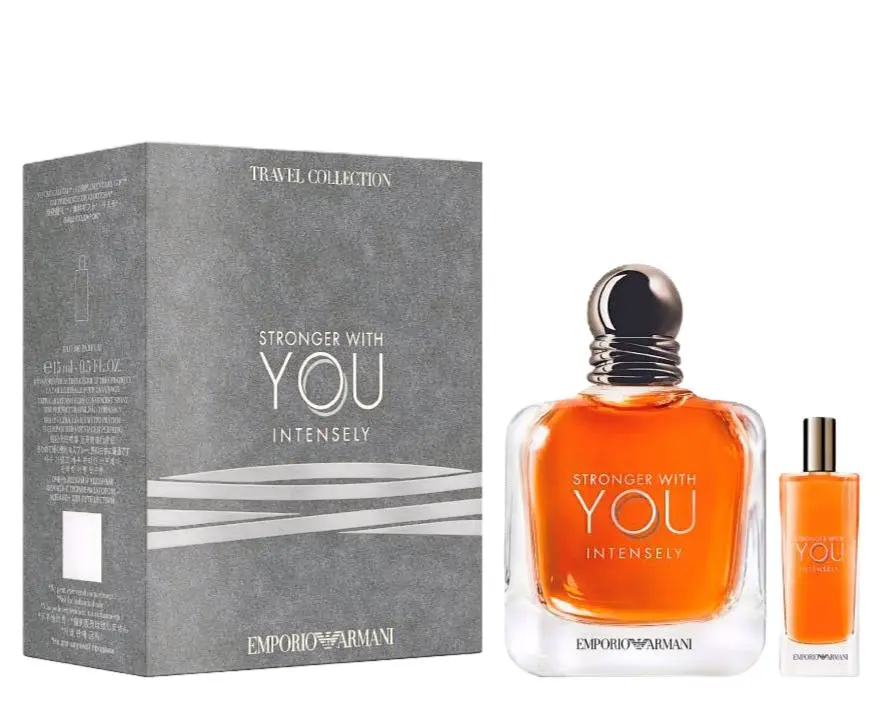 Giorgio Armani Muški parfemski set Stronger With You Intensely, EDP, 100 ml +Mini,10 ml