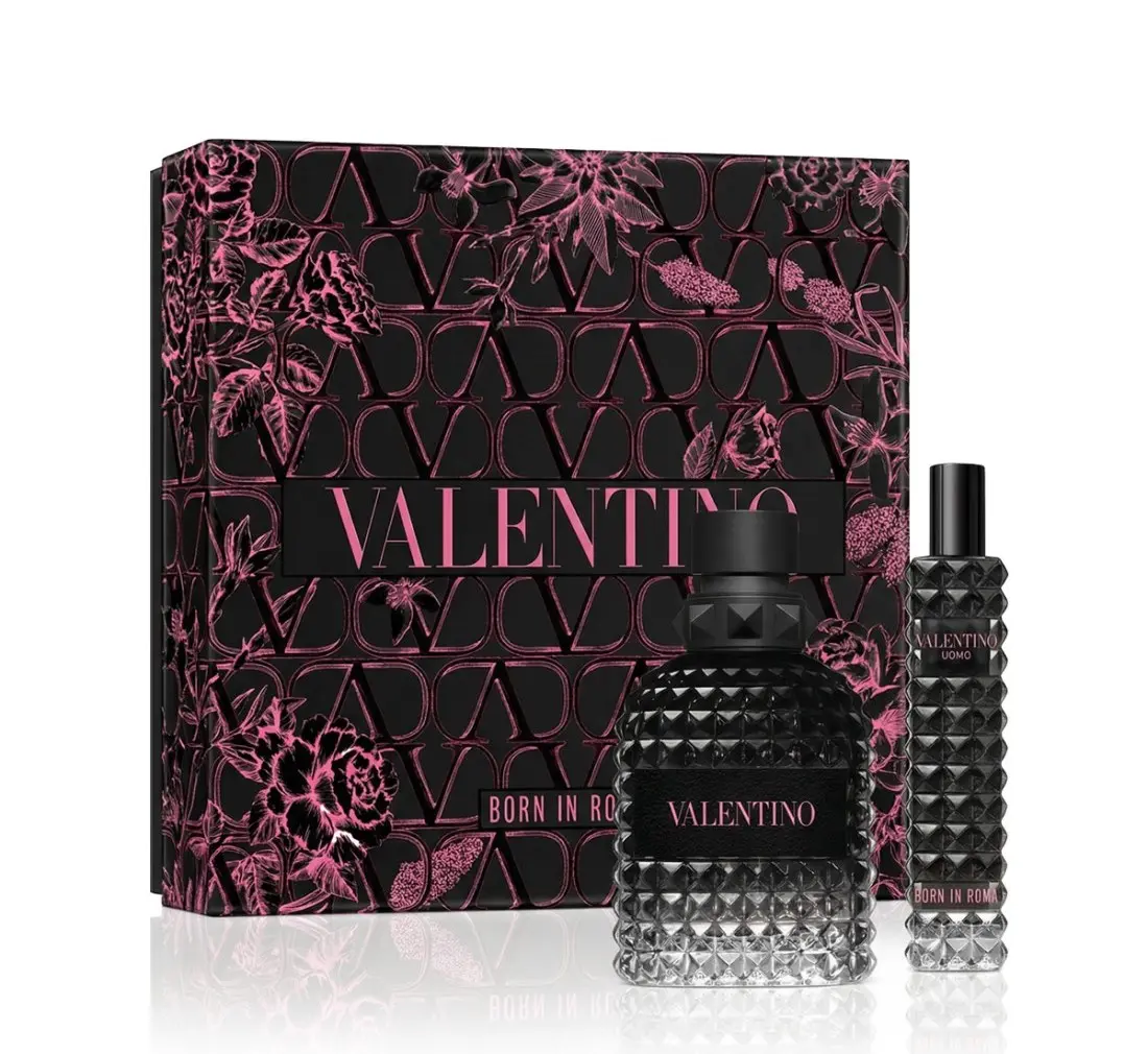 Valentino Muški parfemski set Born In Roma Uomo, EDT, 100 ml+ Mini EDT, 10 ml
