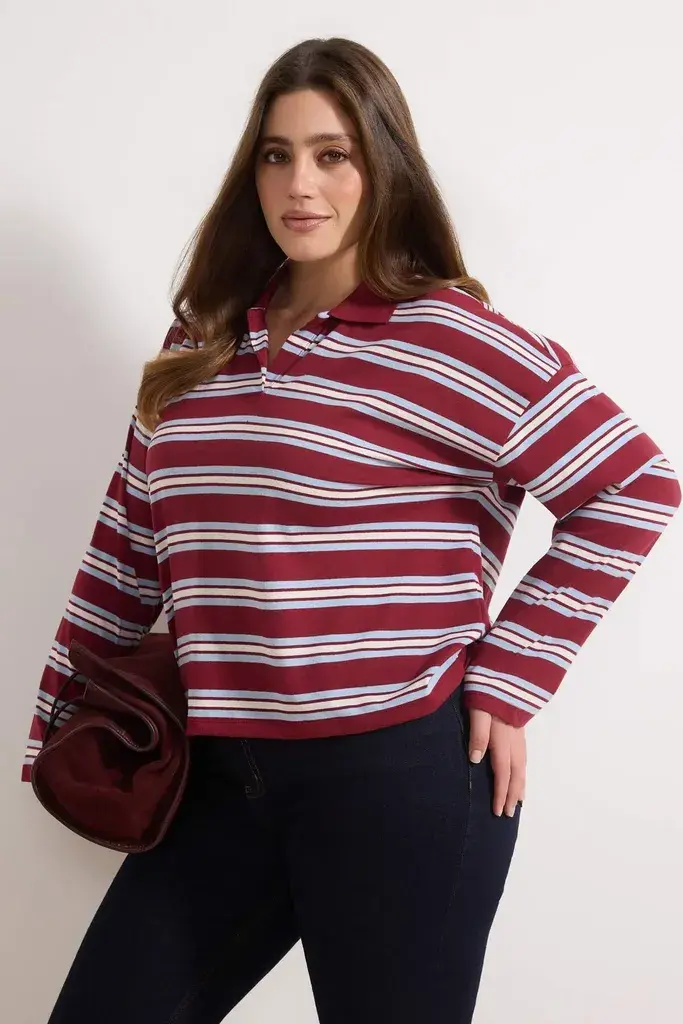Trendyol Curve Ženska majica TBBSS26BF00001, Bordo