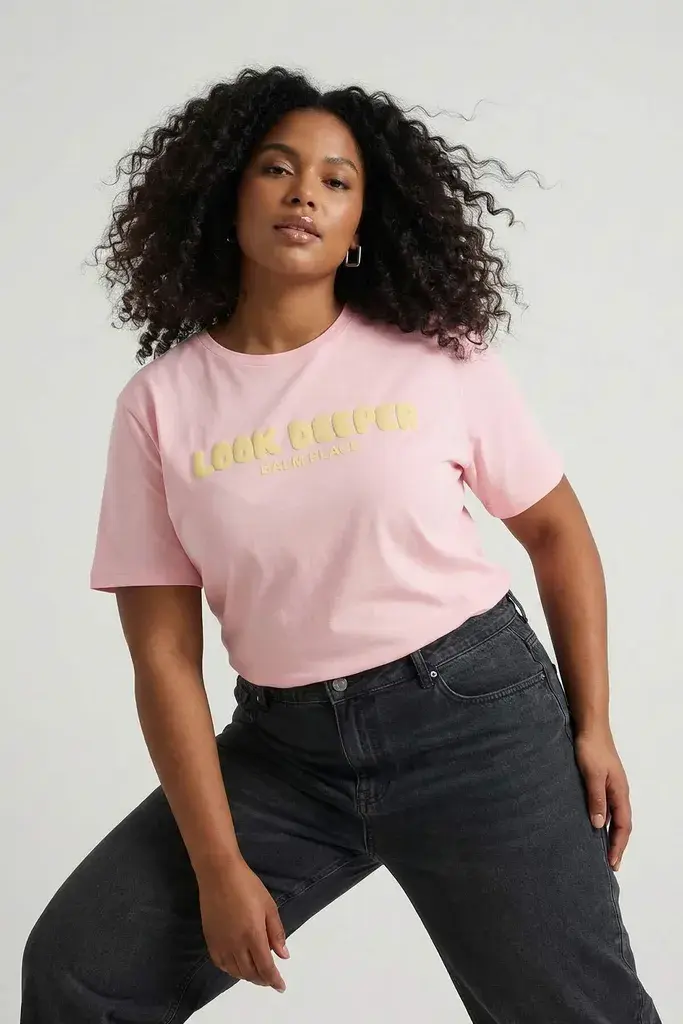 Trendyol Curve Ženska majica Tbbss24Bf00036, Roze
