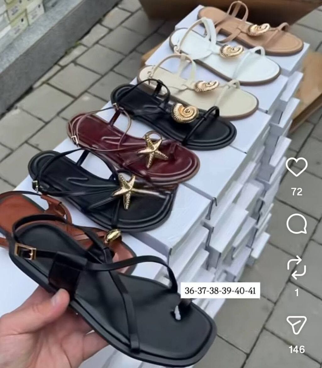 Ženske letnje obuće – više modela i boja - Rastegljive sandale sa