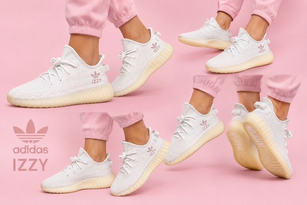 Adidas IZZY patike – bele lifestyle patike sa pletenim (knit)