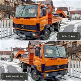 Transport gradjevinskog materijala i druge robe.